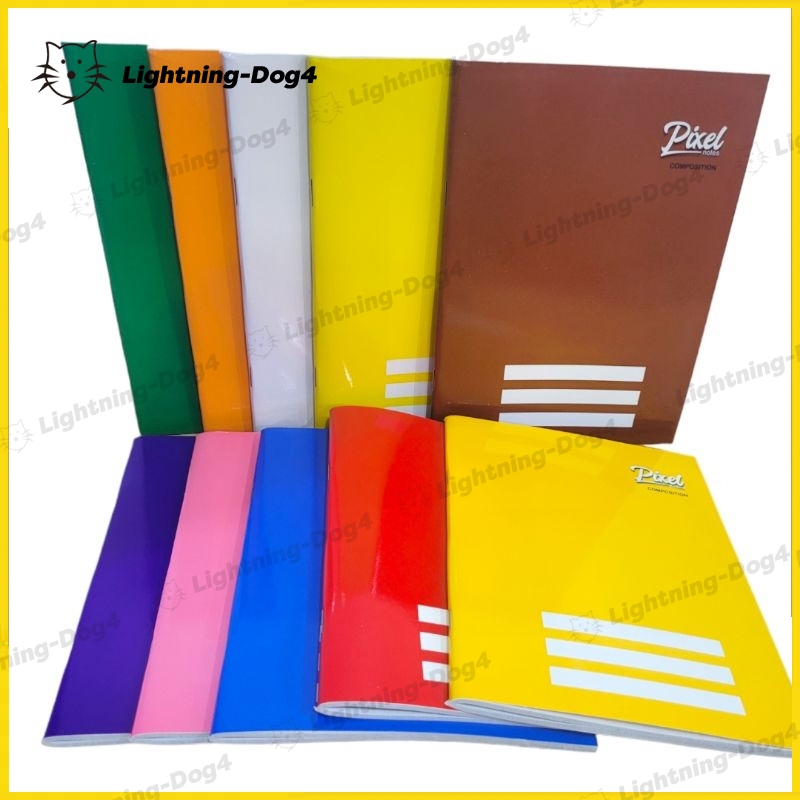 1Pad Pixel Notes-Notebook Plain Color Cover composition books 80 Leaves ...