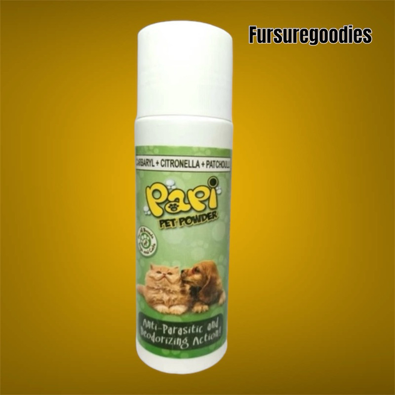 Papi Pet powder Anti-Parasitic & deodorizing for Pets 100g | Shopee ...