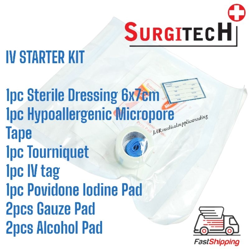 Surgitect IV Starter Kit Set / IV Preparation Kit Complete Sterile ...