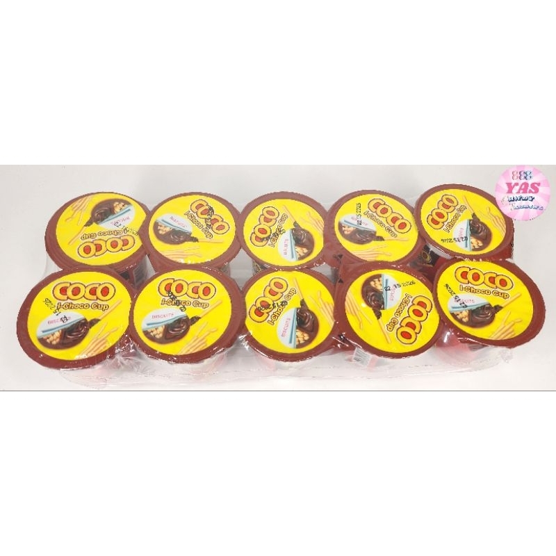 10pcs I CHOCO CUP BISCUIT/ loot bag fillers / paninda / giveaways ...