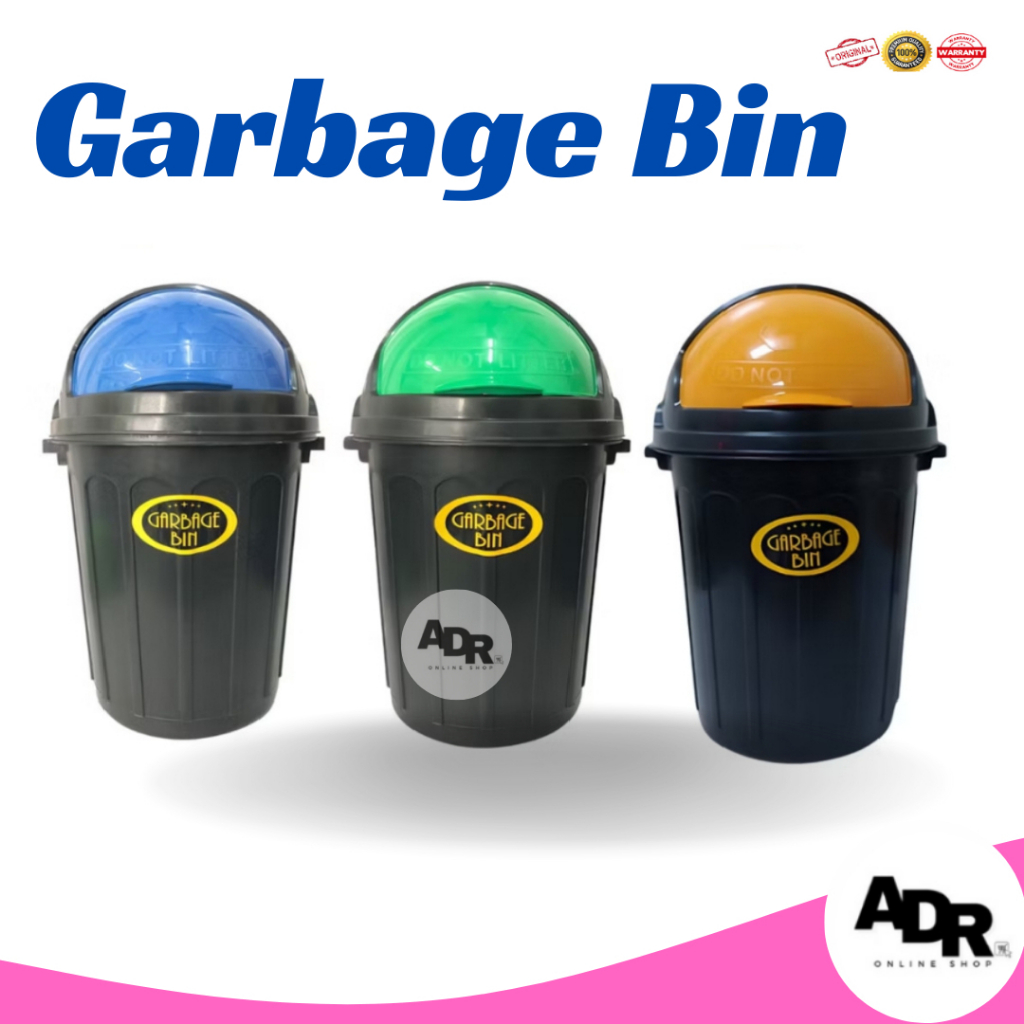 Kitchen Trash garbage bin Oriental With Cover Basurahan 6308SC With LID ...