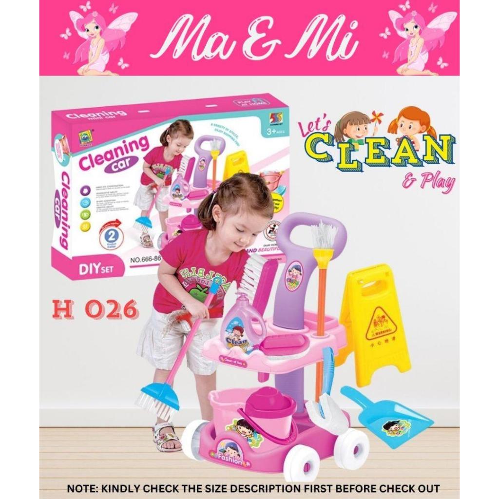 H 026 Children's pretend toy DIY mini cleaning set car materials for ...