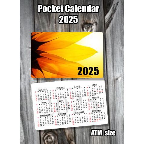 2025 Pocket calendar/ wallet size/pocketsize/atm size (For as low as 2. ...