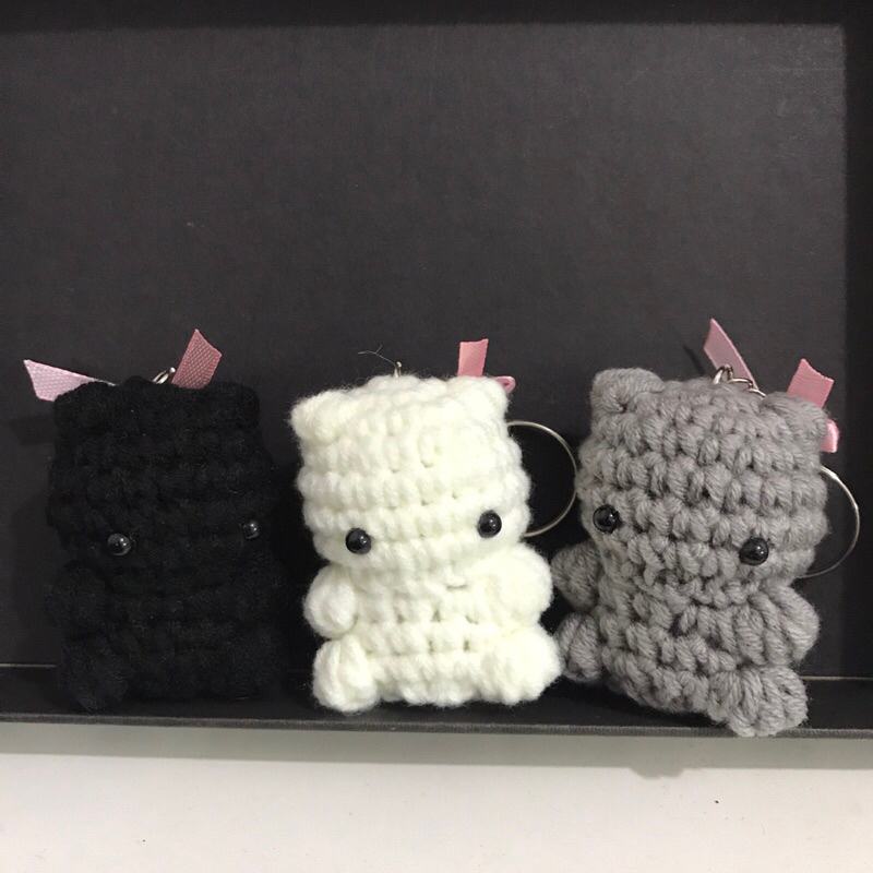 Crochet Cat Keychain | Cat Amigurumi | Shopee Philippines