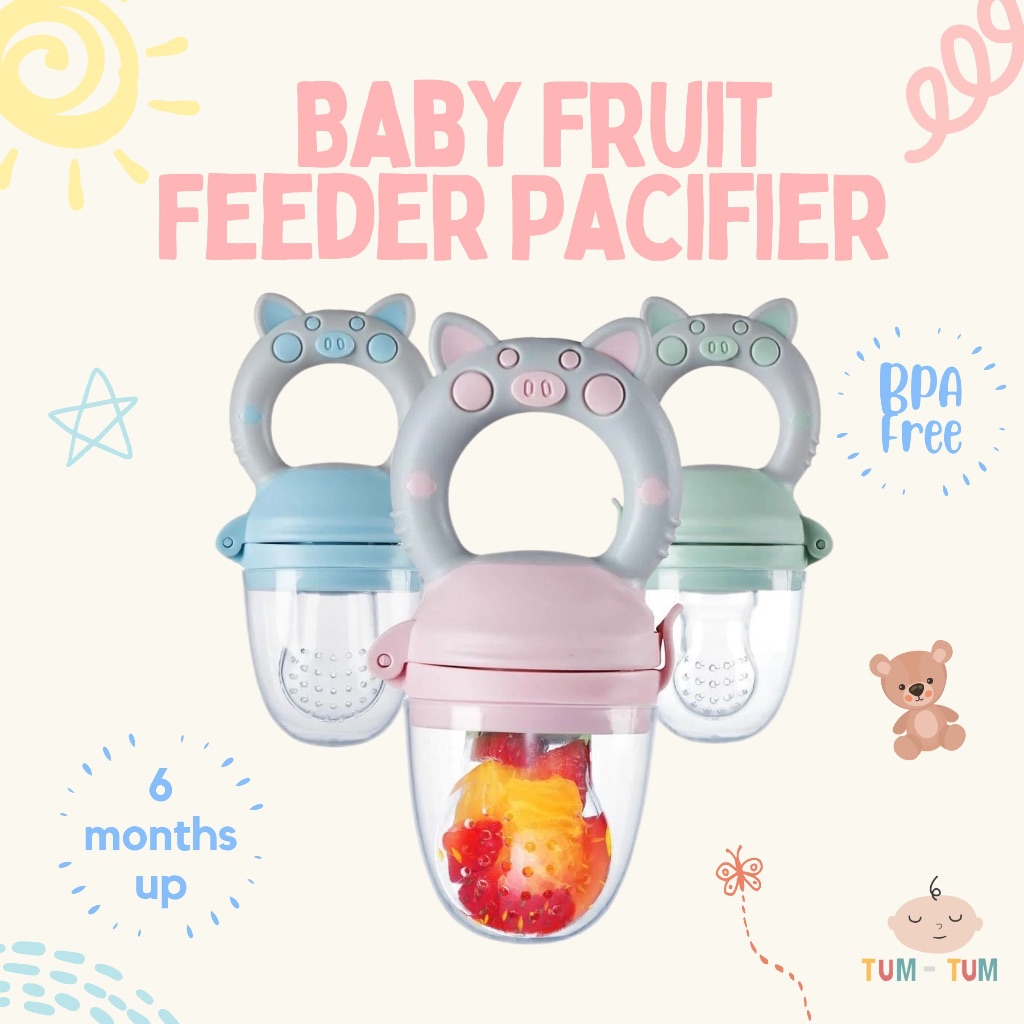 Tumtum Baby Fruit Feeder Baby Pacifier Feeder Teether Nipple Pacifier ...