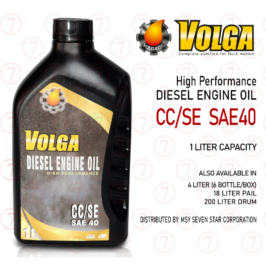 VOLGA CC/SE SAE40 1 Liter DIESEL ENGINE OIL | Shopee Philippines