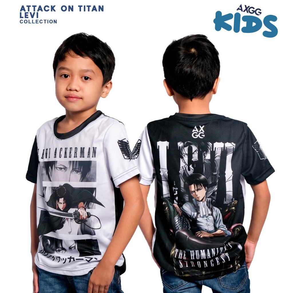 AXGG Kids - ' Attack on Titan ' Anime Unisex Shirt for Kids | Shopee ...