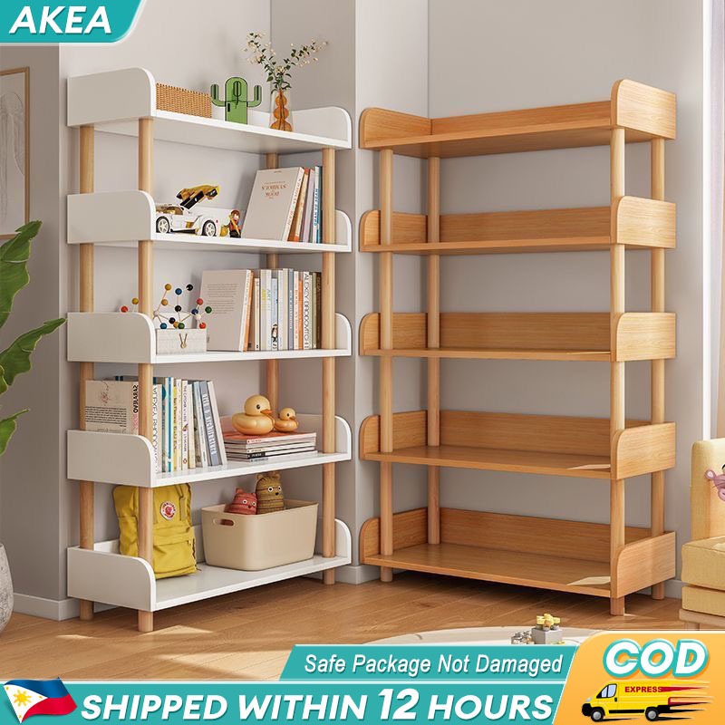Wooden Book Shelf Organizer 3/4/5 Layers For Children Study Rack ...