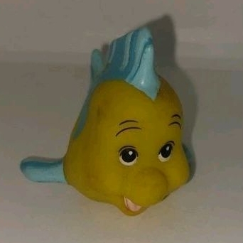 Disney The Little Mermaid Flounder Collectible Toy Figure Collection ...