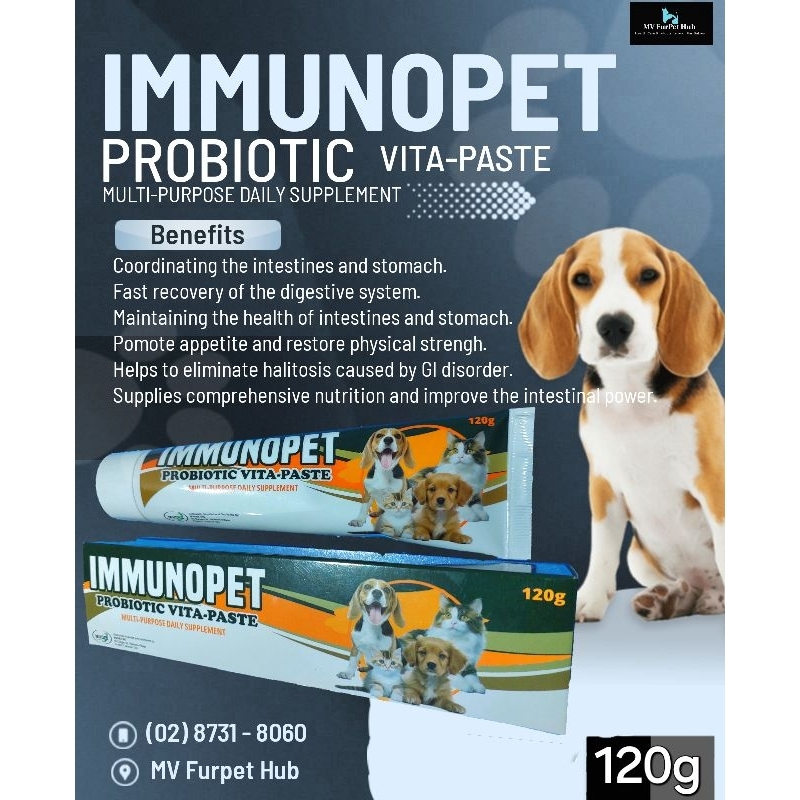 IMMUNOPET (Probiotic Vita-Paste) 120g | Shopee Philippines