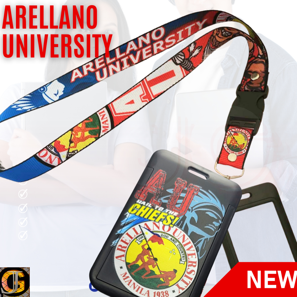 jg Id Lace Arellano University Design Id Sling Id Holder Lanyards ...