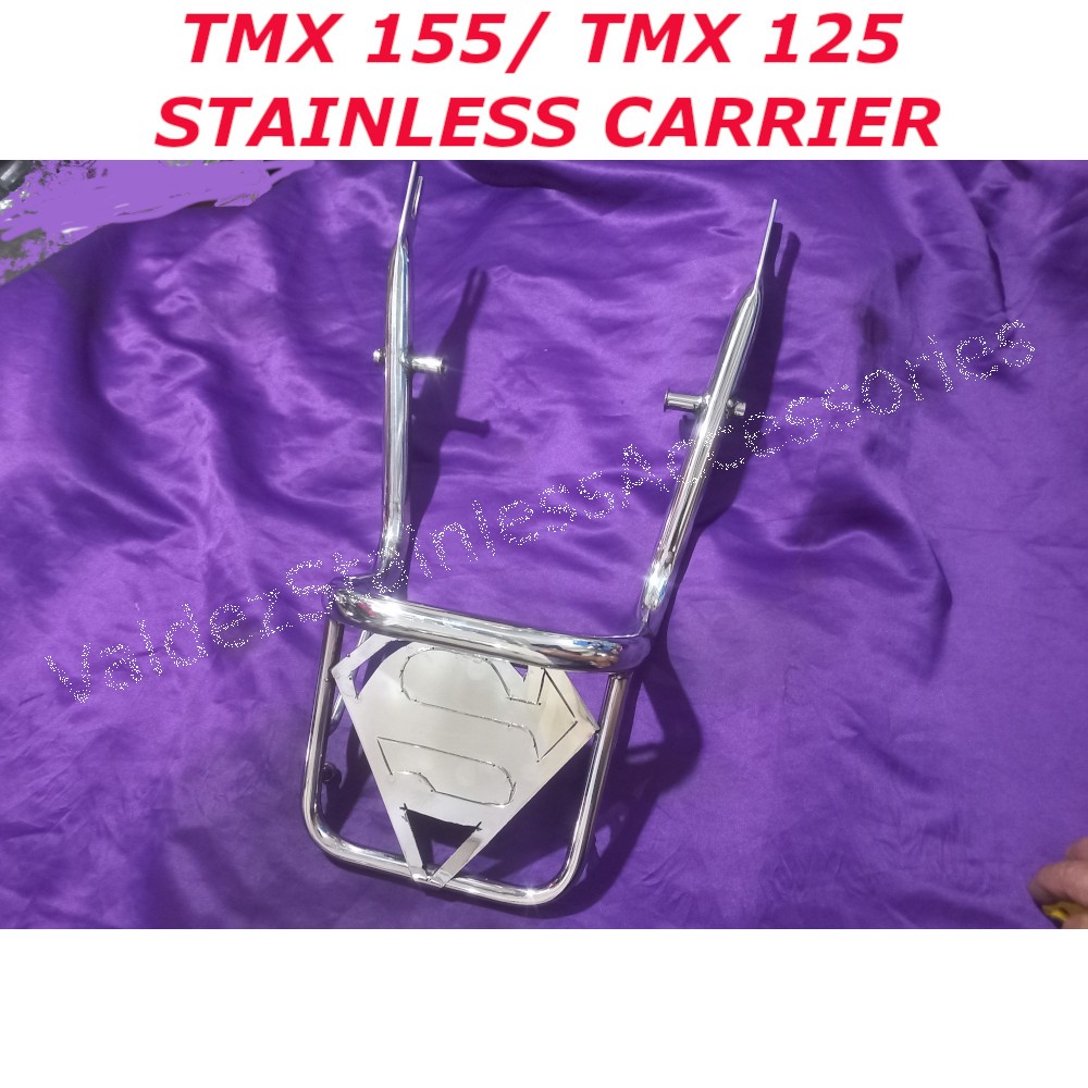 Stainless Carrier for TMX 125, TMX 155, Euro DH 150, "SUPERMAN LOGO ...