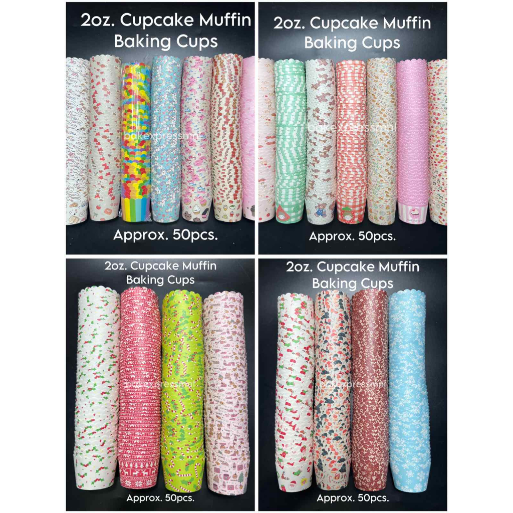 50pcs Cupcake 2oz Baking Paper Muffin Cups Liner Liners 50's 50s ...