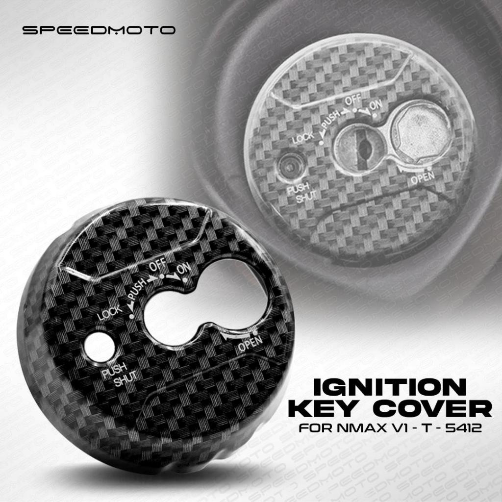 NMAX V1 IGNITION KEY COVER T-5412 CARBON GARNISH IGNITION LOCK ...