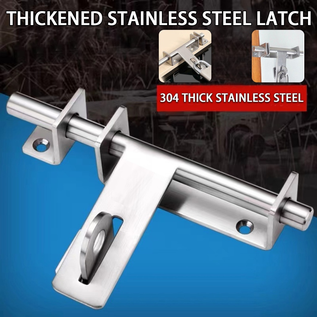 Sliding Bolt Gate Latch 304 Stainless Steel Sliding Hasp Lock Door Lock ...