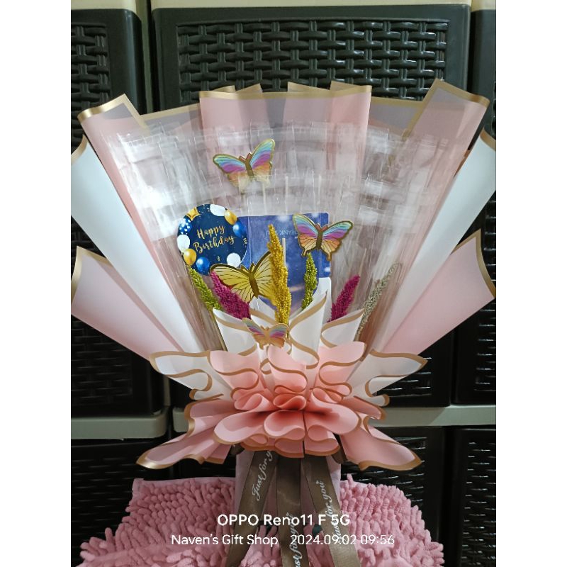 empty bouquet with lights / ready made money bouquet with lights ...