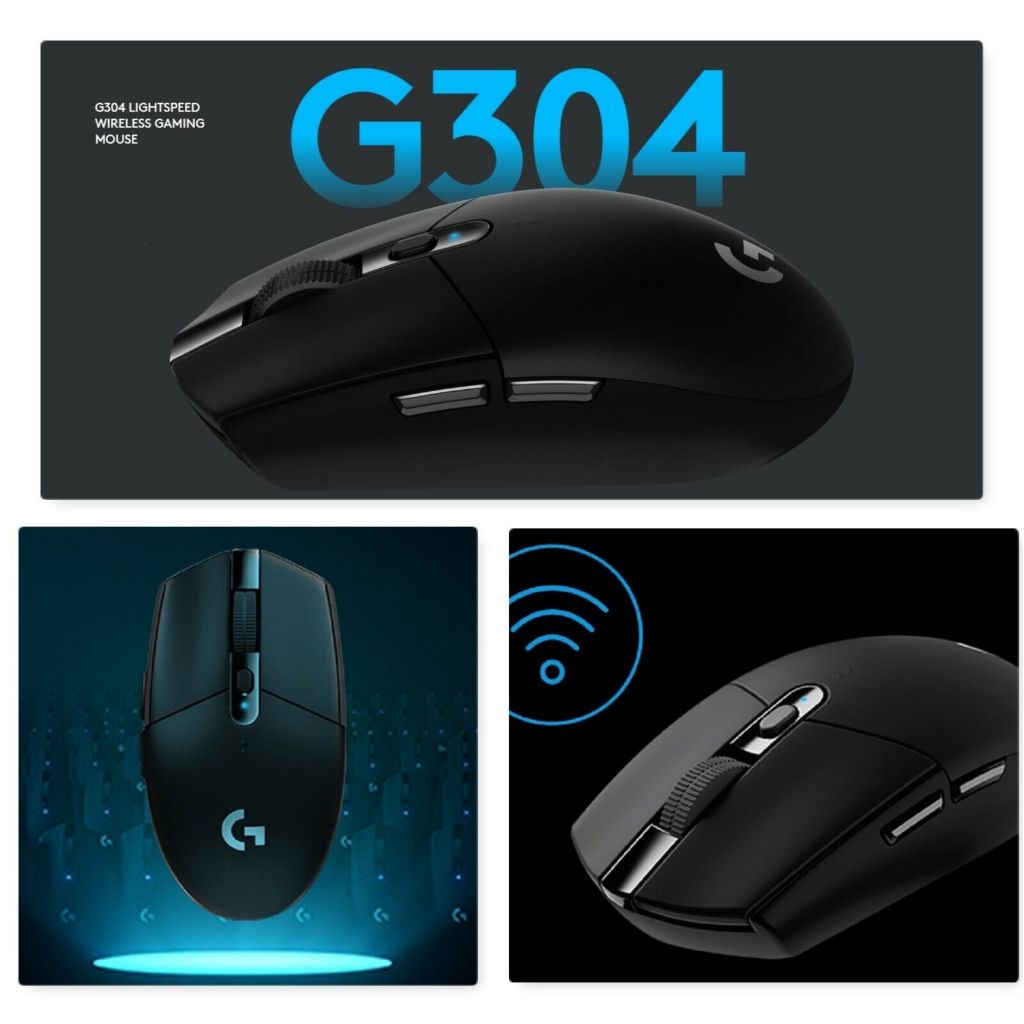 logitech G304 Wireless Optical Gaming Mouse (12000 DPI Adjustable, HERO ...