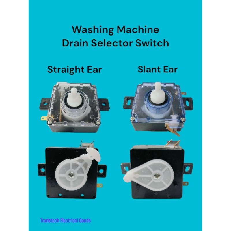 Washing Machine Drain Selector Switch Straight/Slant Ear | Shopee ...