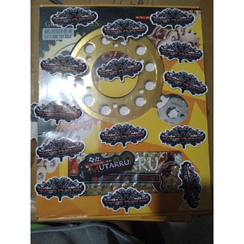 Mutarru Sprocket & Chain Set for Sniper 150 & 155 | Shopee Philippines
