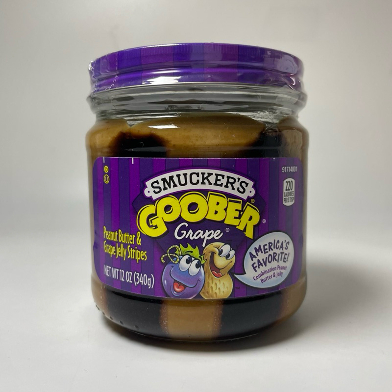 Smucker’s Goober Grape 340g - Peanut Butter and Grape Jelly Stripes ...