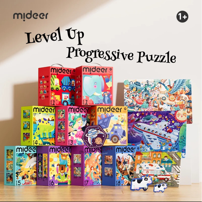 Mideer NEW Progressive Level Up Puzzle Box Series from levels 1 to 8 ...
