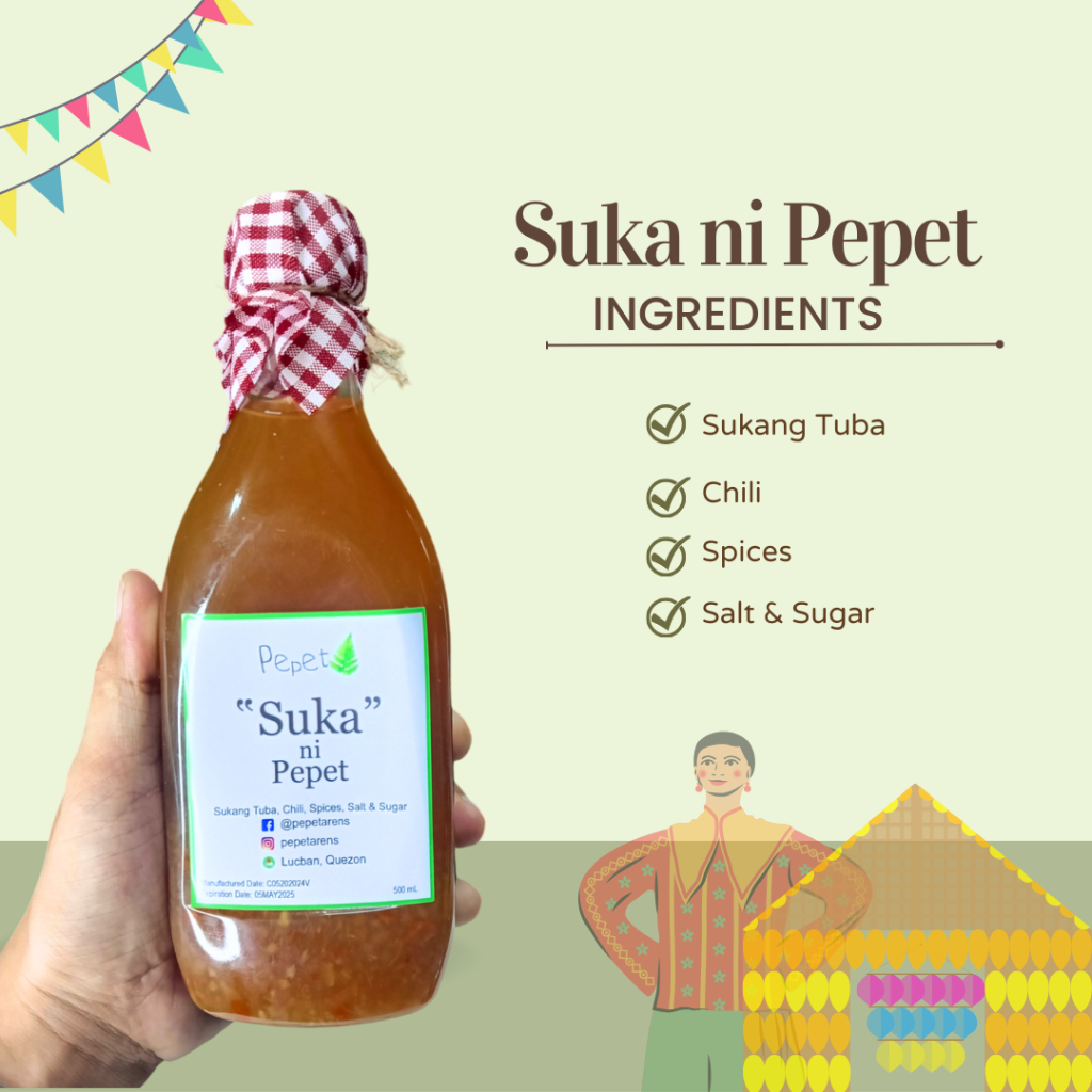SUKA NI PEPET new packaging 500ml (SUKANG TUBA) SWEET AND SPICY ...