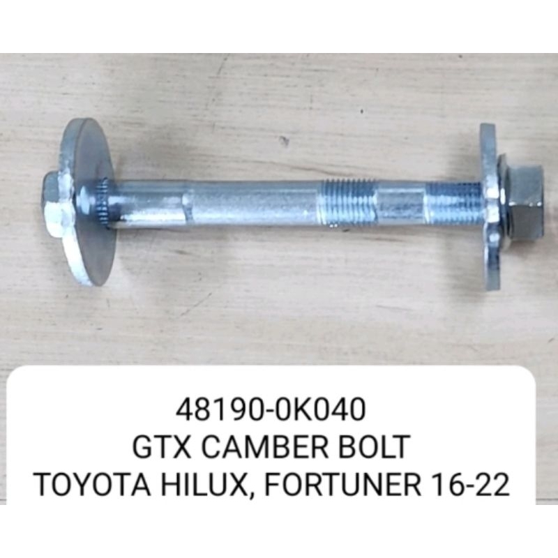 CAMBER BOLT TOYOTA HILUX, FORTUNER (2016-2022) (THIN) | Shopee Philippines