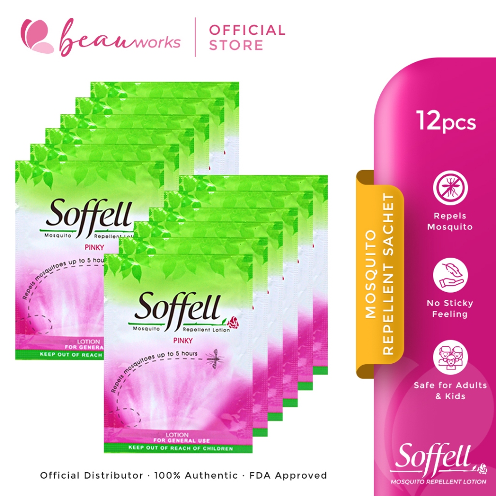 Soffell Mosquito Repellent Sachets - (12 PCS) | Shopee Philippines