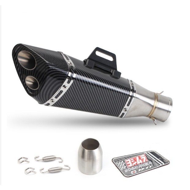 Yoshimura Double-outlet Muffler 38-51mm Inlet Universal Moto Exhaust ...