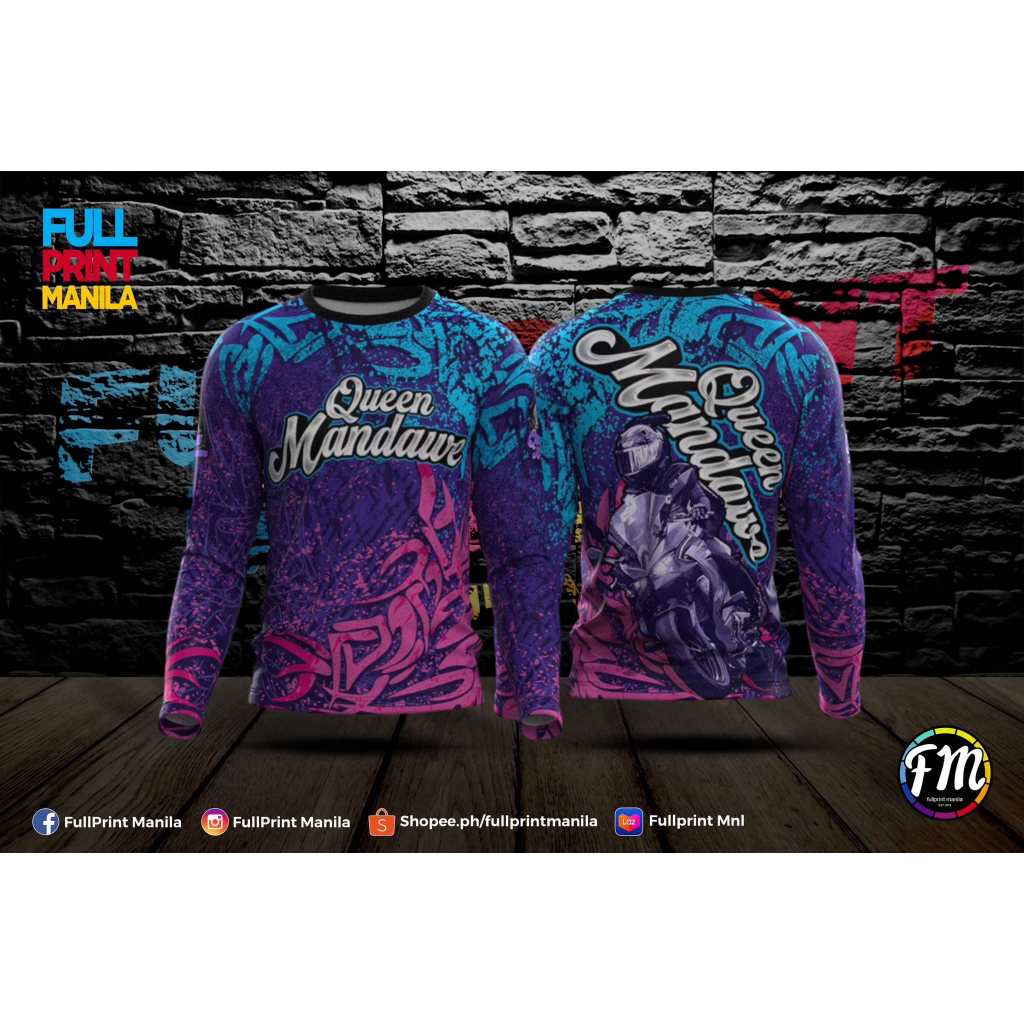 QUEEN MANDAWE RIDING JERSEY FULL SUBLIMATION | Shopee Philippines