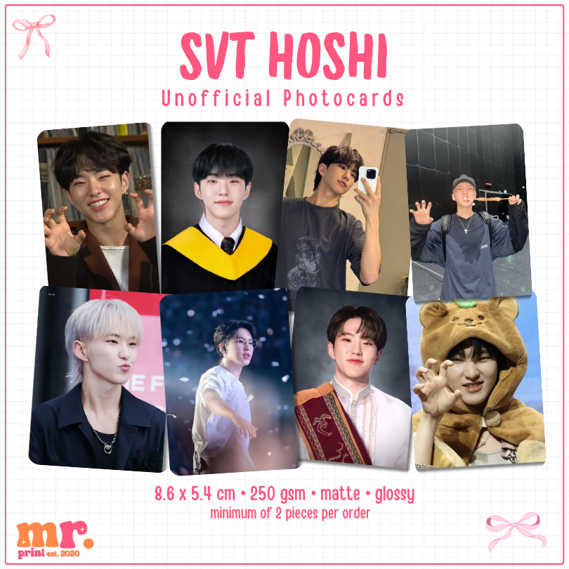 SVT HOSHI VOL 1 PHOTOCARD SELCA SEVENTEEN CARATS MATTE AND GLOSSY ...