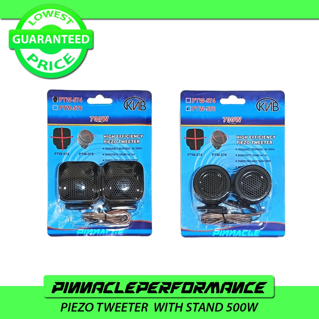 Piezo Tweeter Square And ROUND With Stand 500w | Shopee Philippines