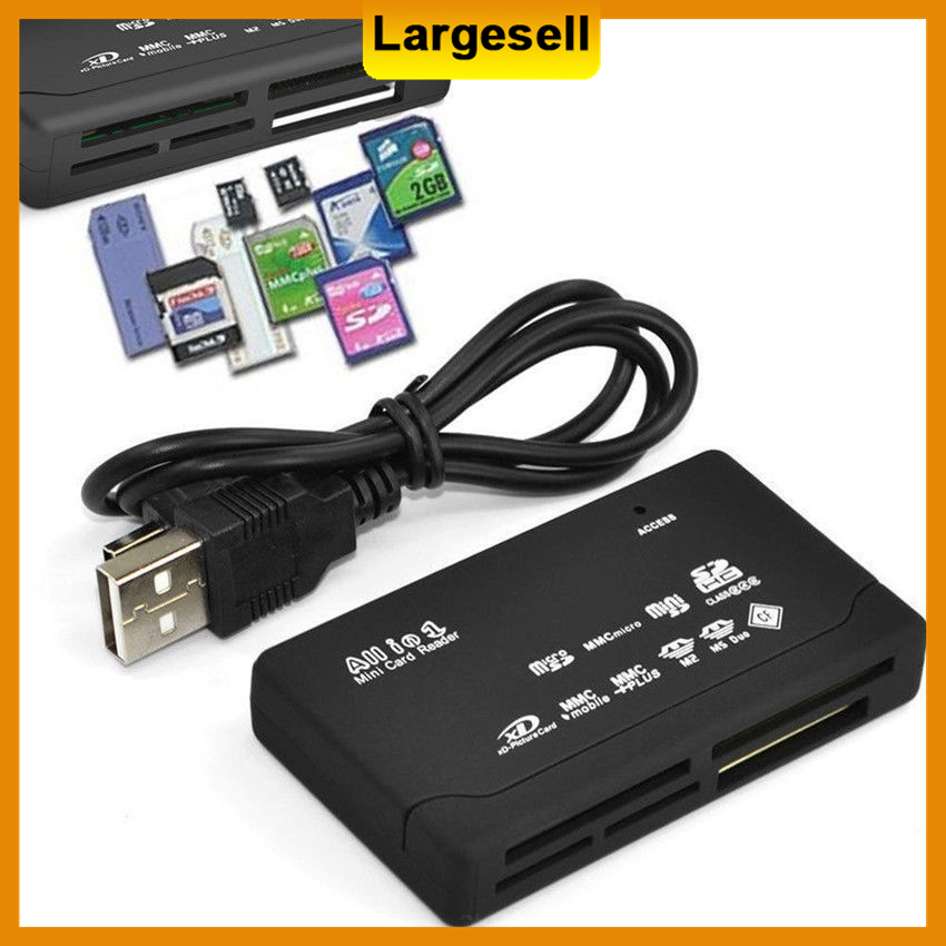 All in 1 Memory Card Reader CF/Micro SD/TF/MS/M2/SD Extension Card ...