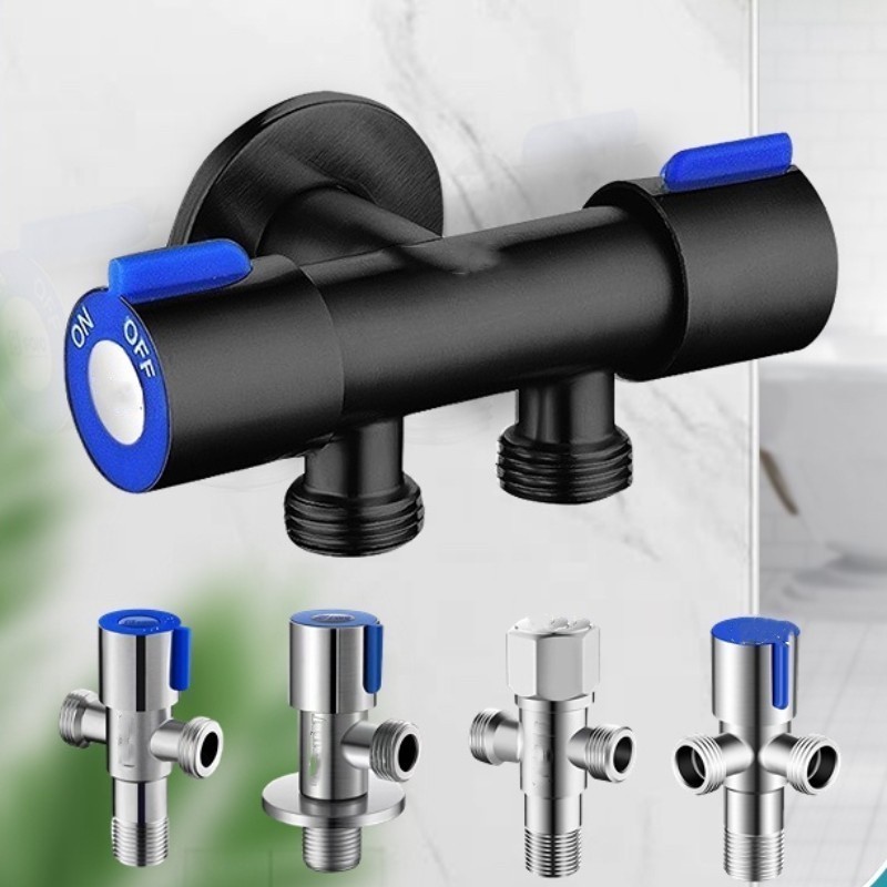 One in two out dual switch three-way washing machine faucet ...