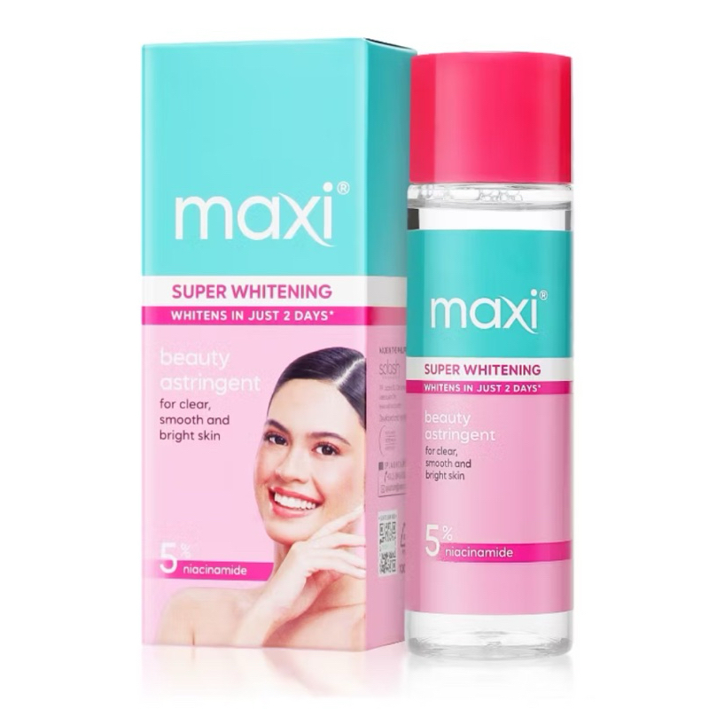 Maxi Super Whitening Beauty Astringent 100ml / Toner 135ml | Shopee ...