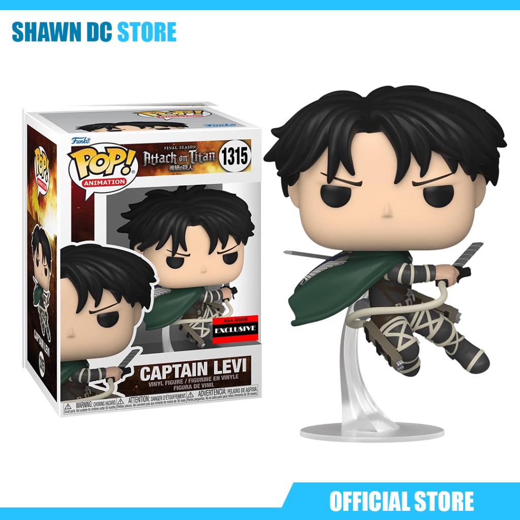 Attack on Titan - Captain Levi Ackerman #1315 | Funko Pop! Animation (w ...