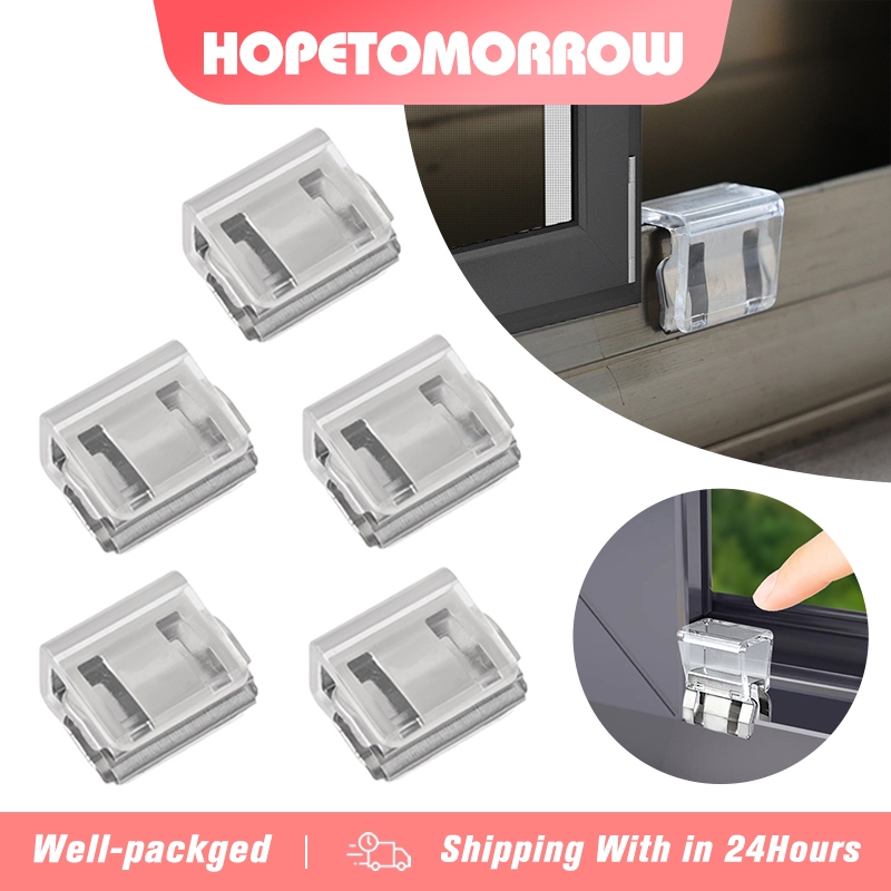 5pcs Sliding Window Locks Security Window Stoppers Childproof Safety ...