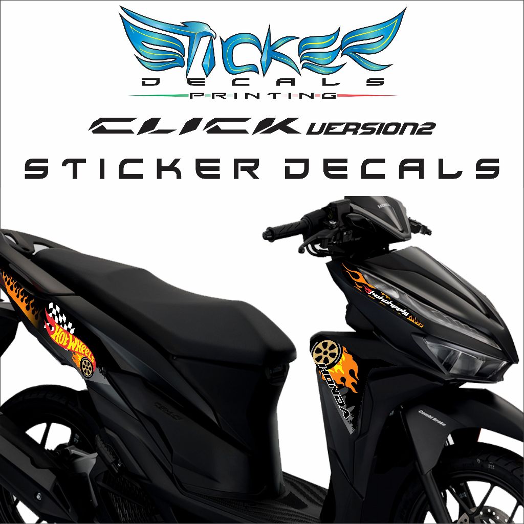 Honda Click v2 Hotwheels Stock Decals | Shopee Philippines