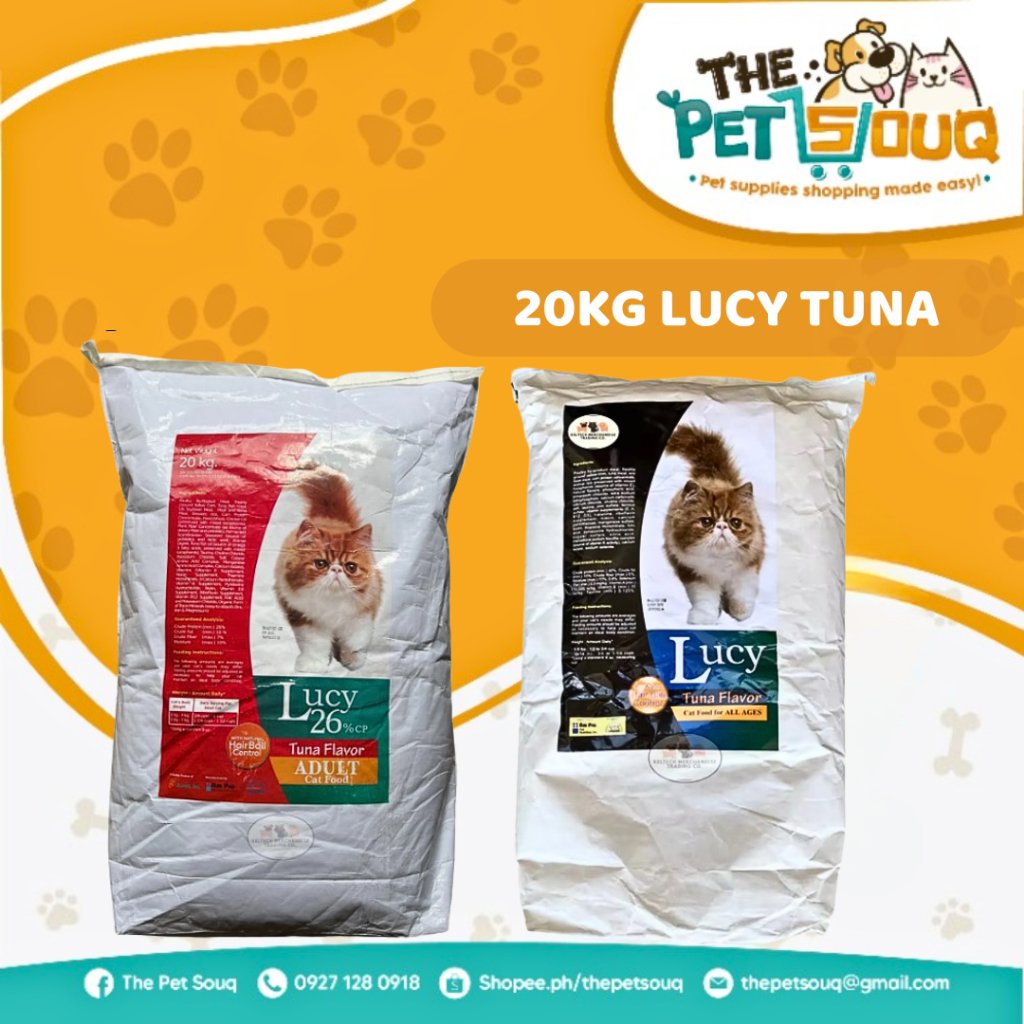 LUCY CAT FOOD FOR ALL LIFE STAGES AND ADULT ONLY - TUNA FLAVOR 20KG | Shopee Philippines