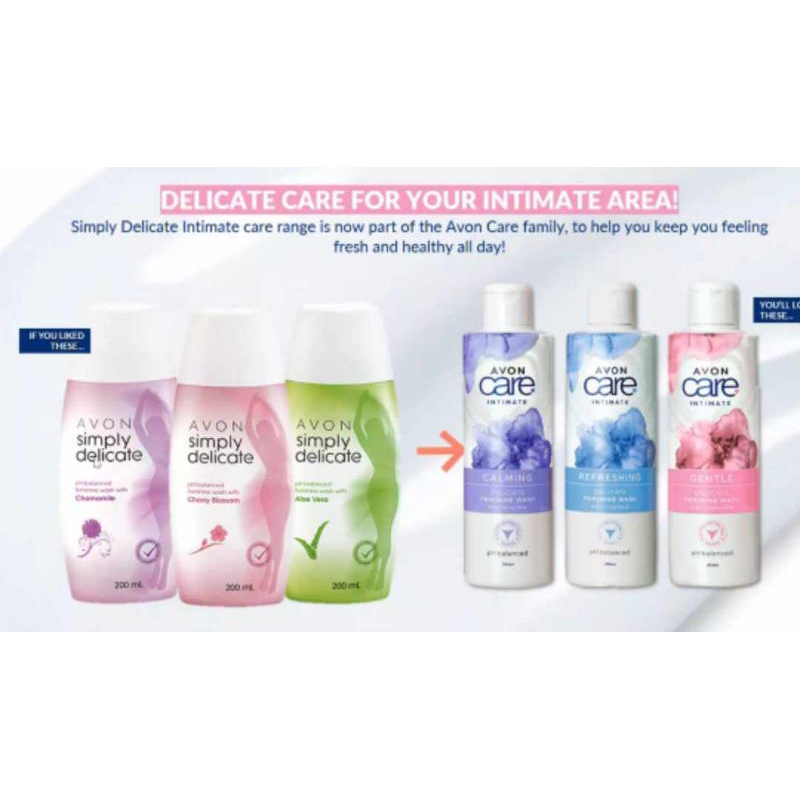 Avon Care Feminine Wash ( Simply Delicate) 250ml | Shopee Philippines