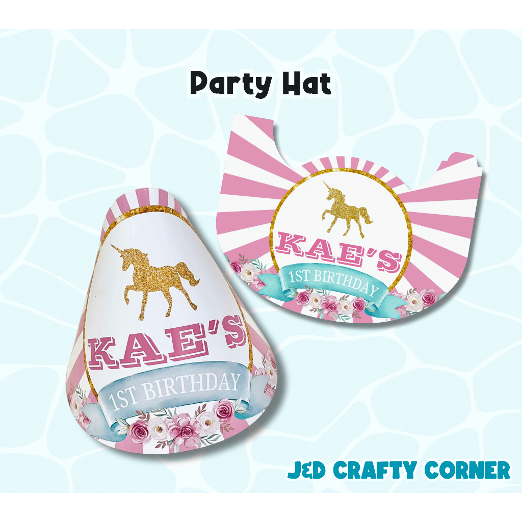 Party Hats (Customized/Personalized) | Shopee Philippines