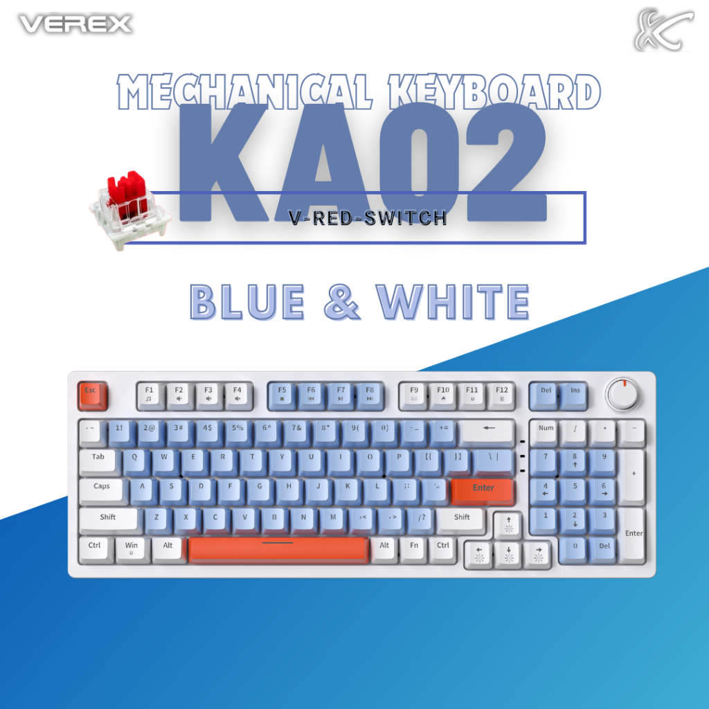 ZIFRIEND Mechanical Keyboard White Hot Swappable 98% Gaming Keyboard ...