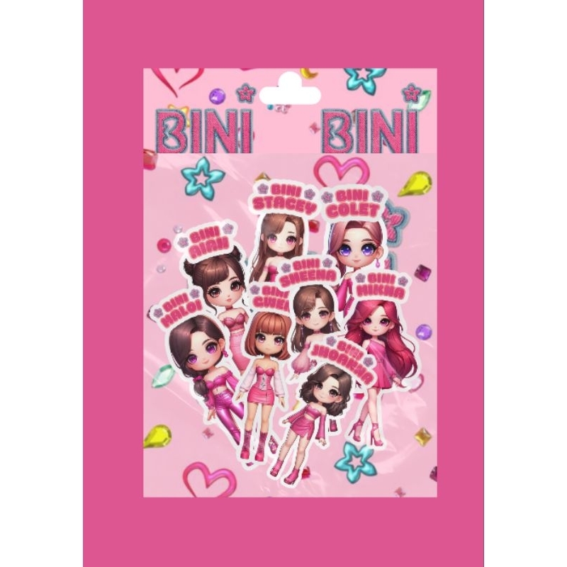 Bini Hotpink waterproof sticker | Shopee Philippines