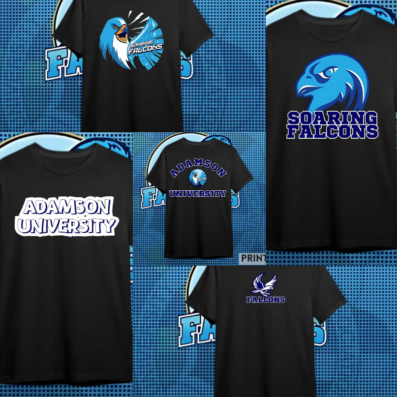 [Regular Size] Adamson Soaring Falcons Black Support Shirt| UAAP Shirt ...
