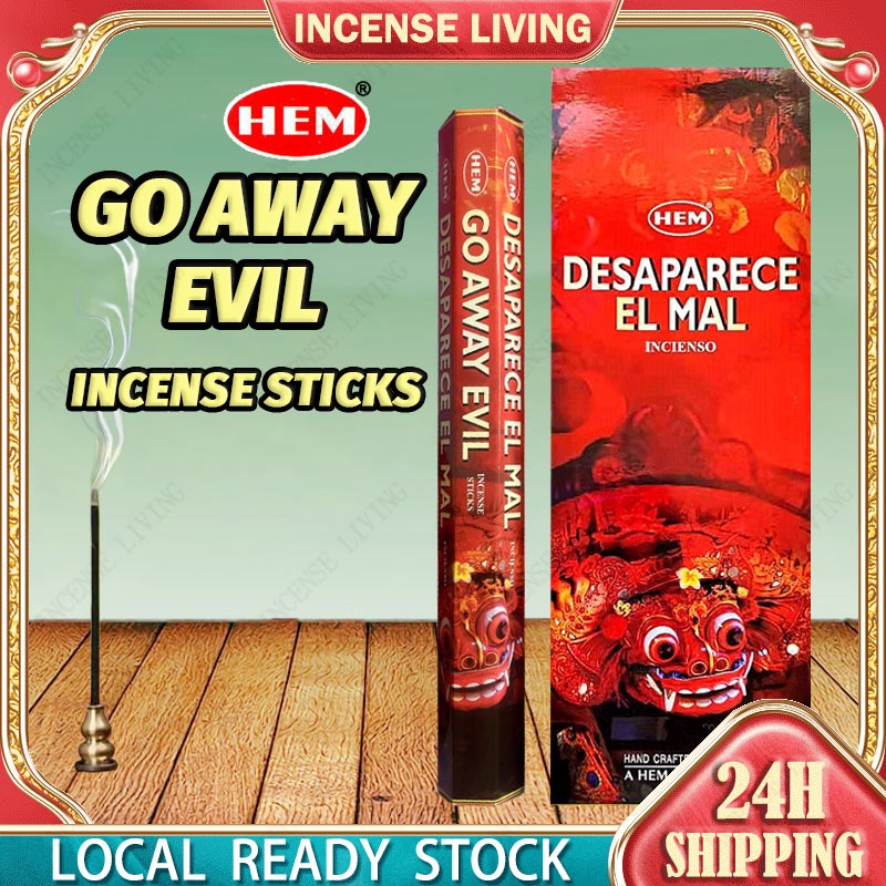 HEM Go Away Evil Incense Sticks (20 Sticks Per Box) | Shopee Philippines