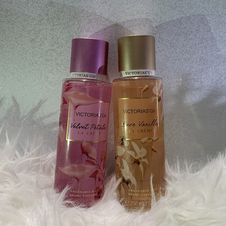 VICTORIAS' Gir Bare Vanilla & Velvet Petals LA CREME FRAGRANCE PERFUME ...