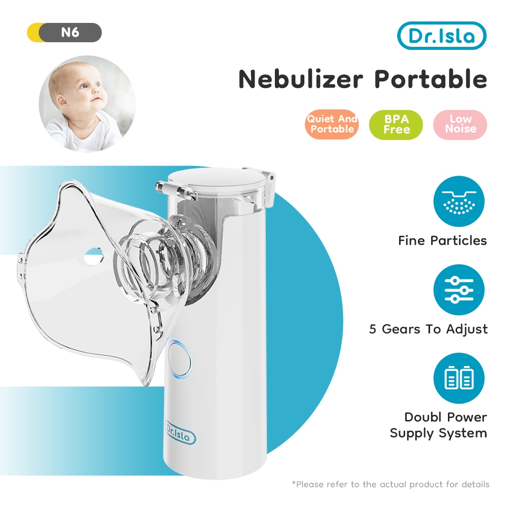 Dr.isla Nebulizer Handheld Portable Ultrasonic Spray Handheld Asthma ...