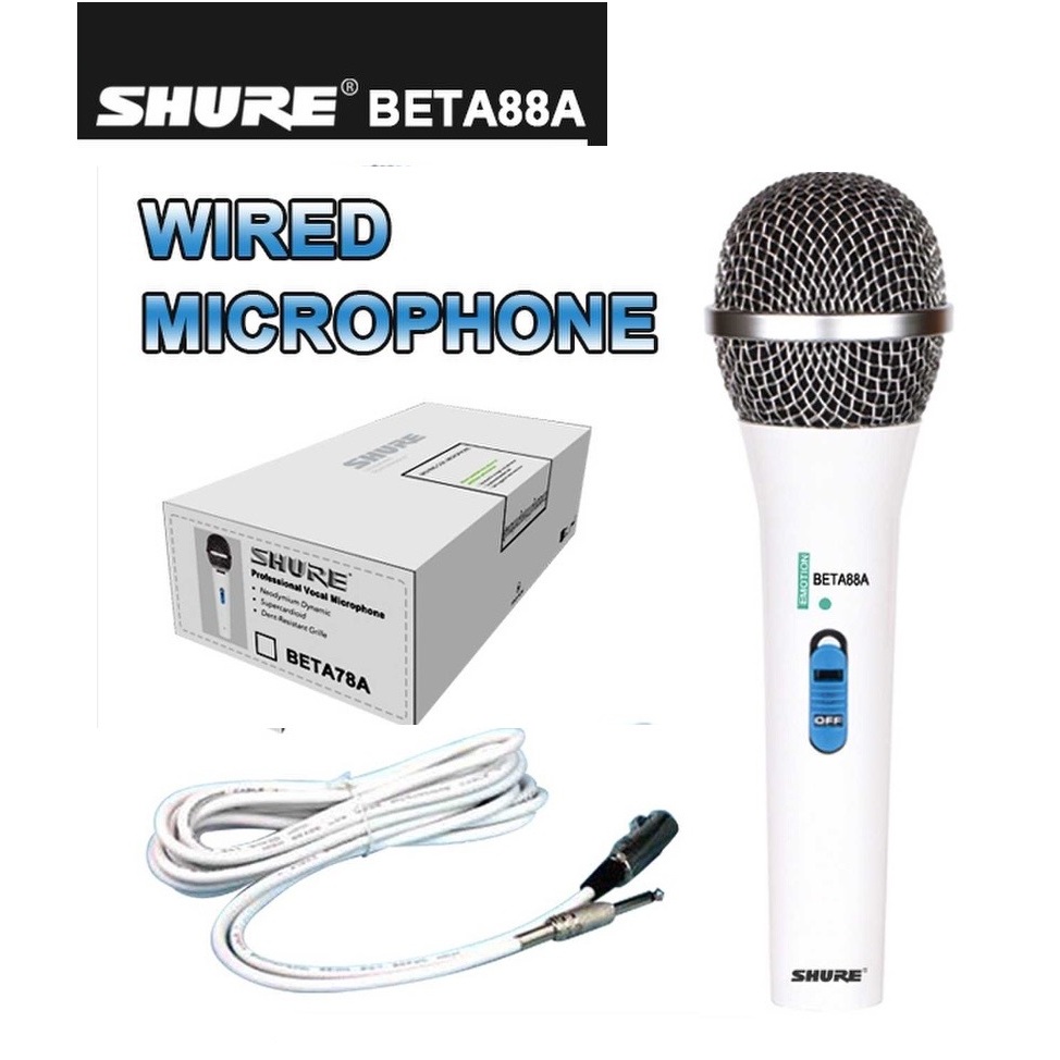 Wiwi SHORE BETA-88A Wired Precision Crafted Vocal Microphone for ...