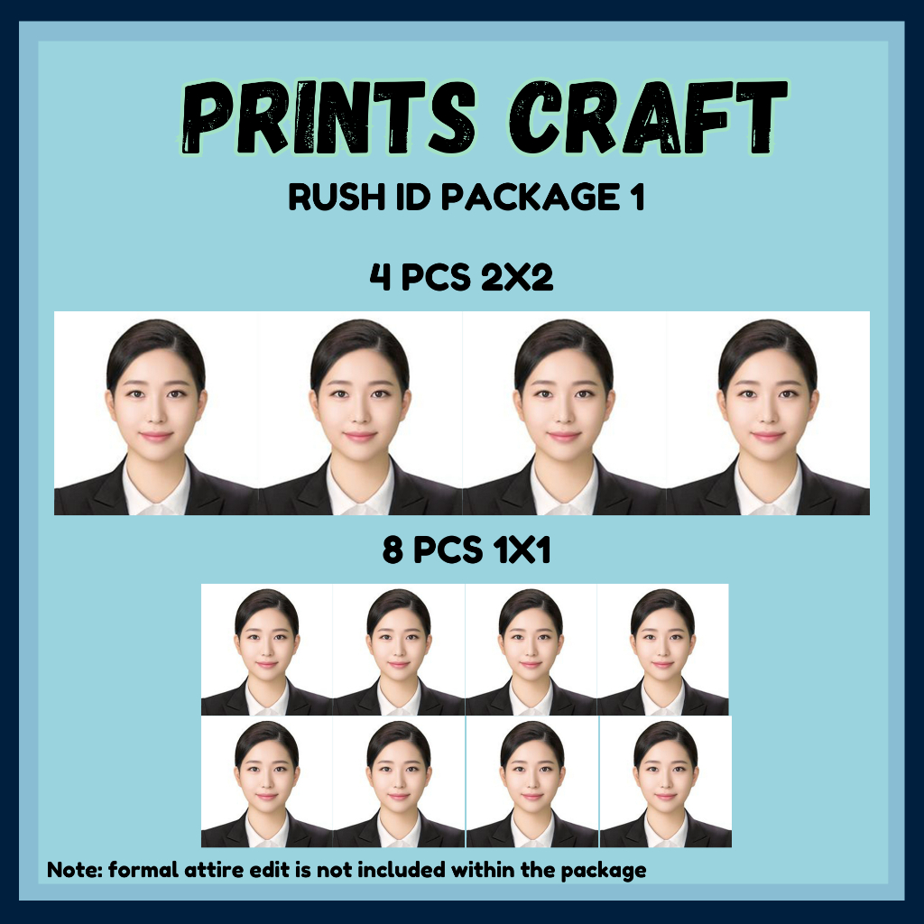 ID Photo Printing Service (2x2, 1x1, and Passport Size) RUSH ID ...
