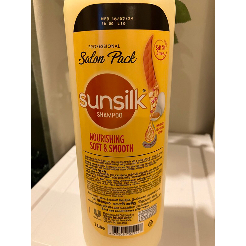 Sunsilk Soft and Smooth Shampoo / Conditioner -1L Salon Pack | Shopee ...